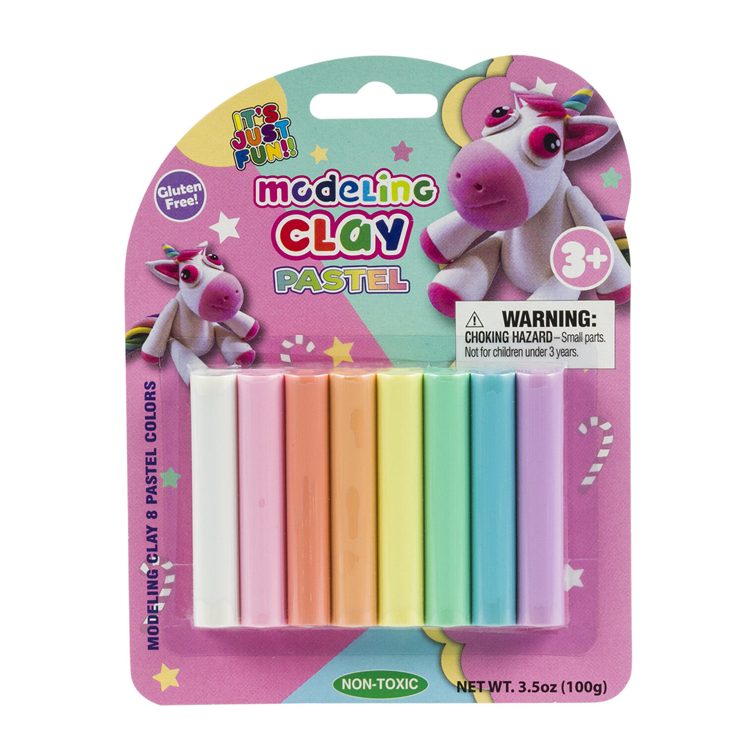 Wholesale 8pc Pastel Modeling Clay Set