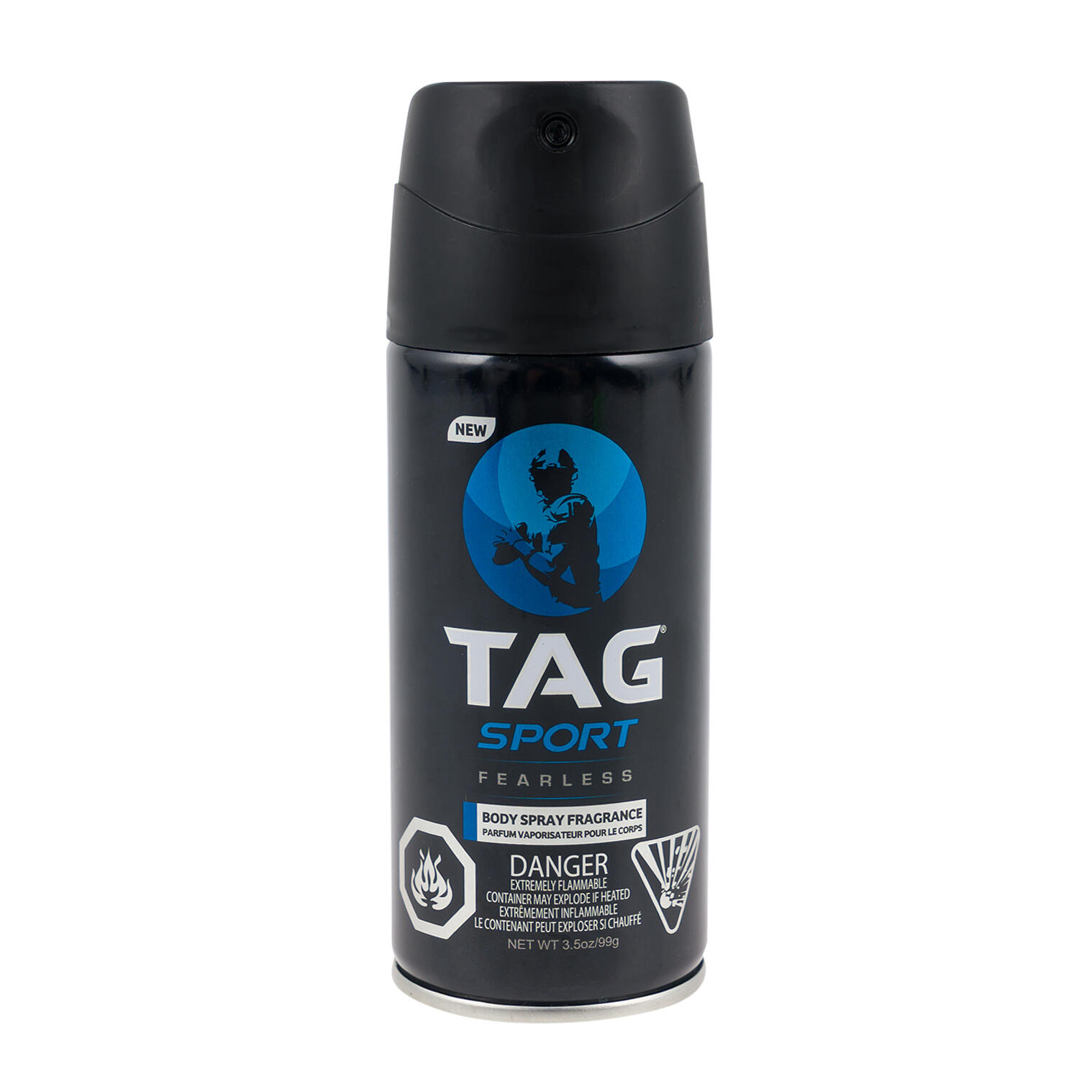 Wholesale Tag Sport Fearless Fine Fragrance Body Spray BLACK W/BLUE