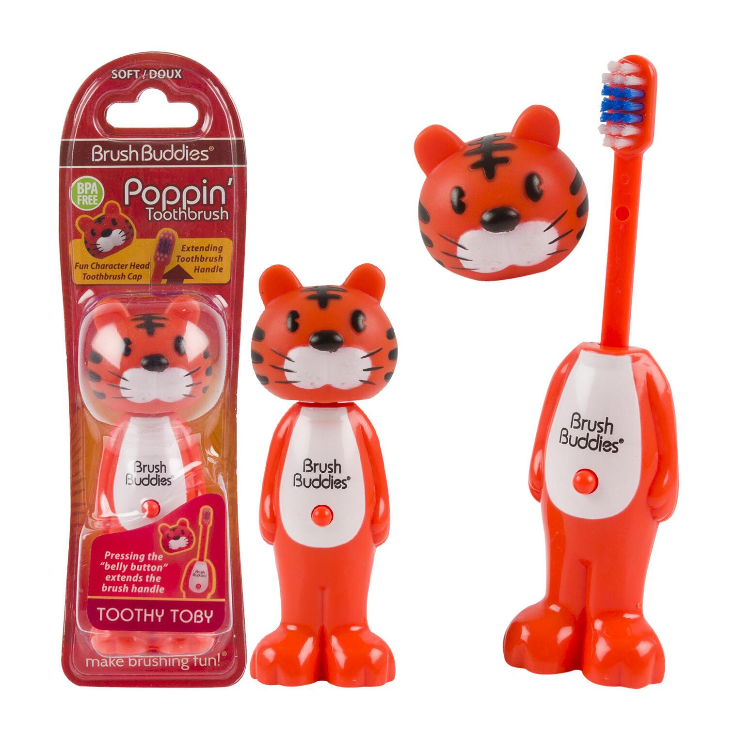 Wholesale Tiger Poppin Toothbrush TIGER
