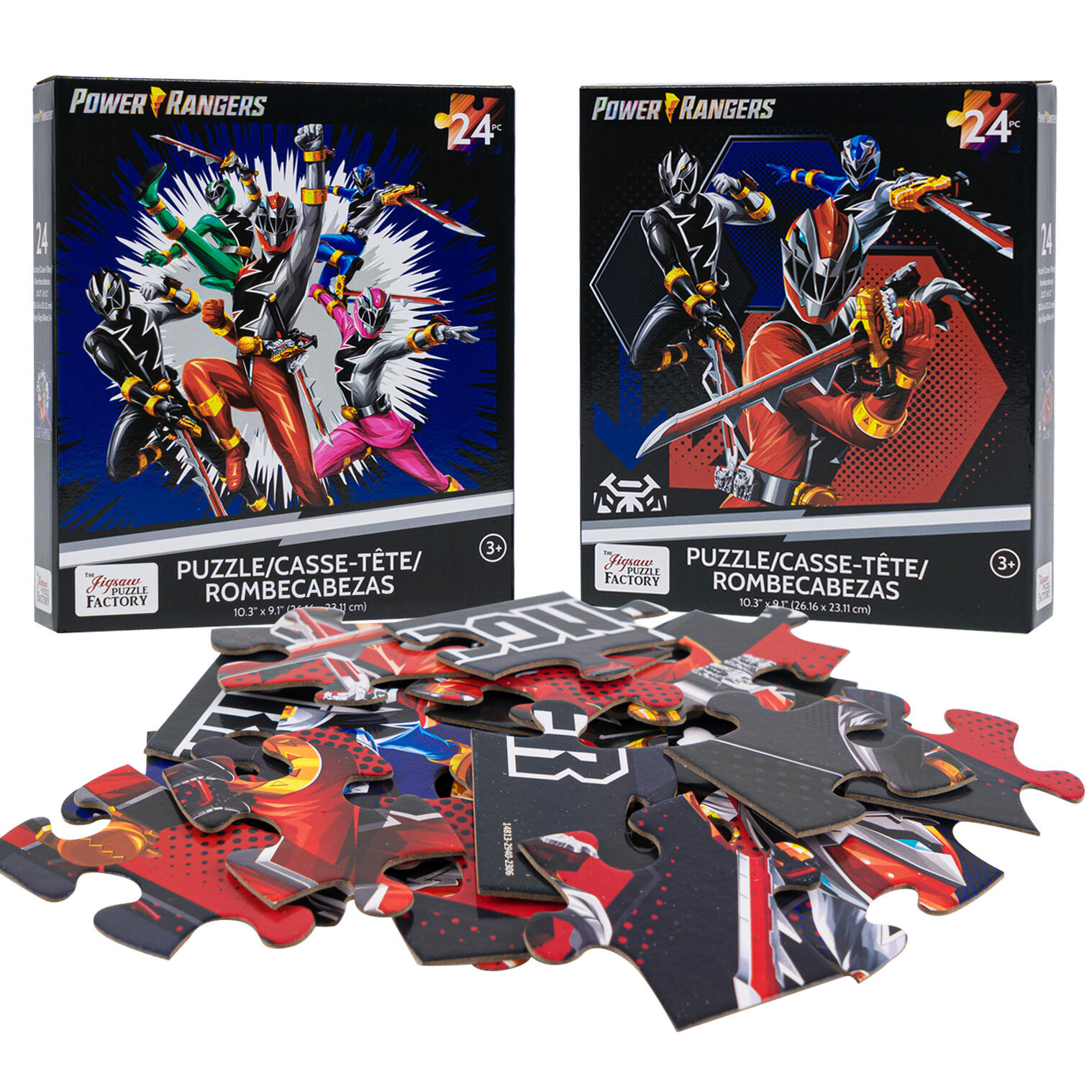 Wholesale PUZZLE,24pc POWER RANGERS 2ASS MULTICOLOR
