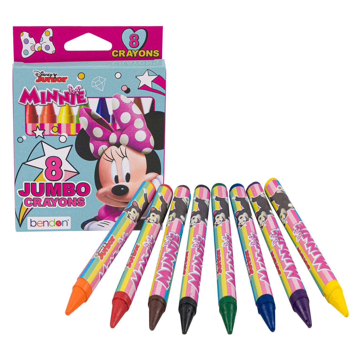 Wholesale Minnie Mouse 8ct Crayons MULTICOLOR