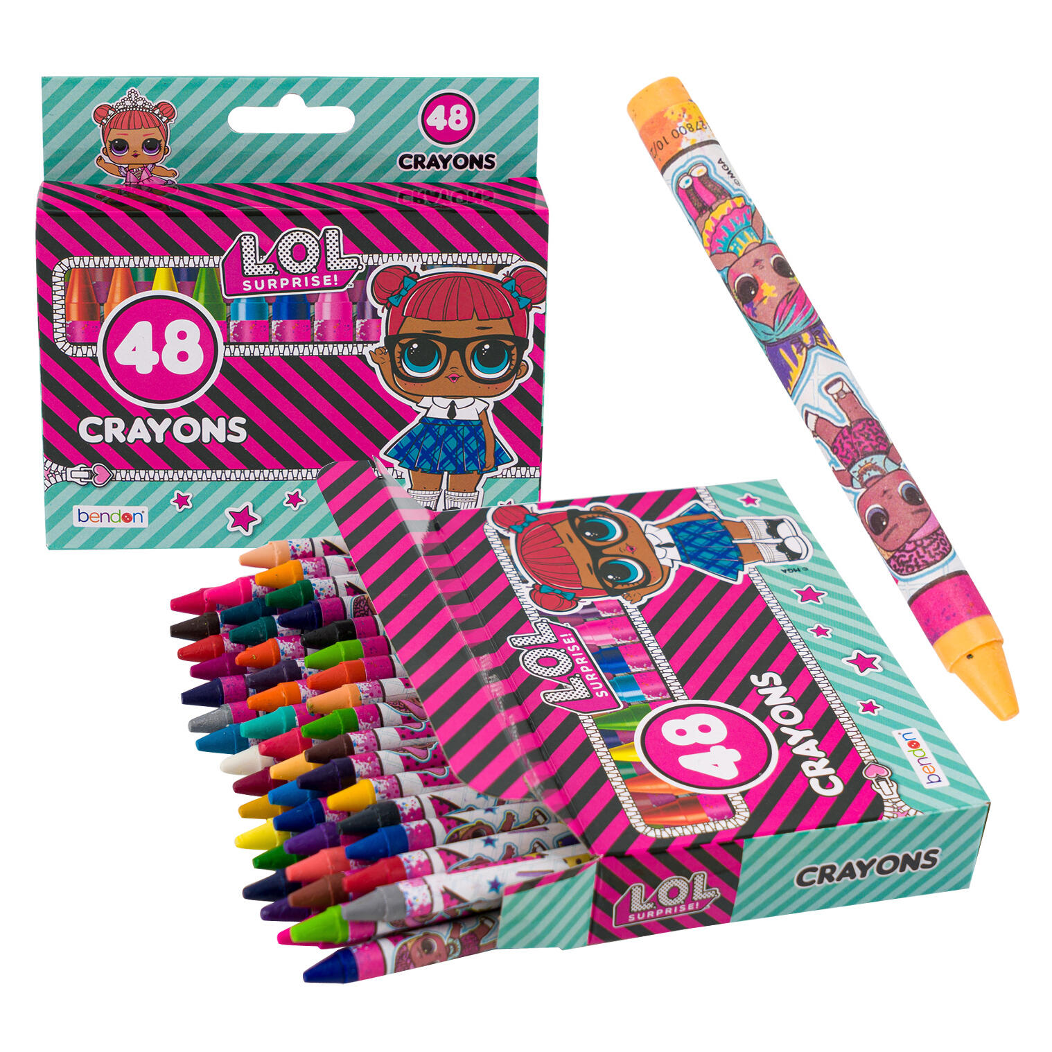Wholesale LOL Surprise 48ct Crayons MULTICOLOR