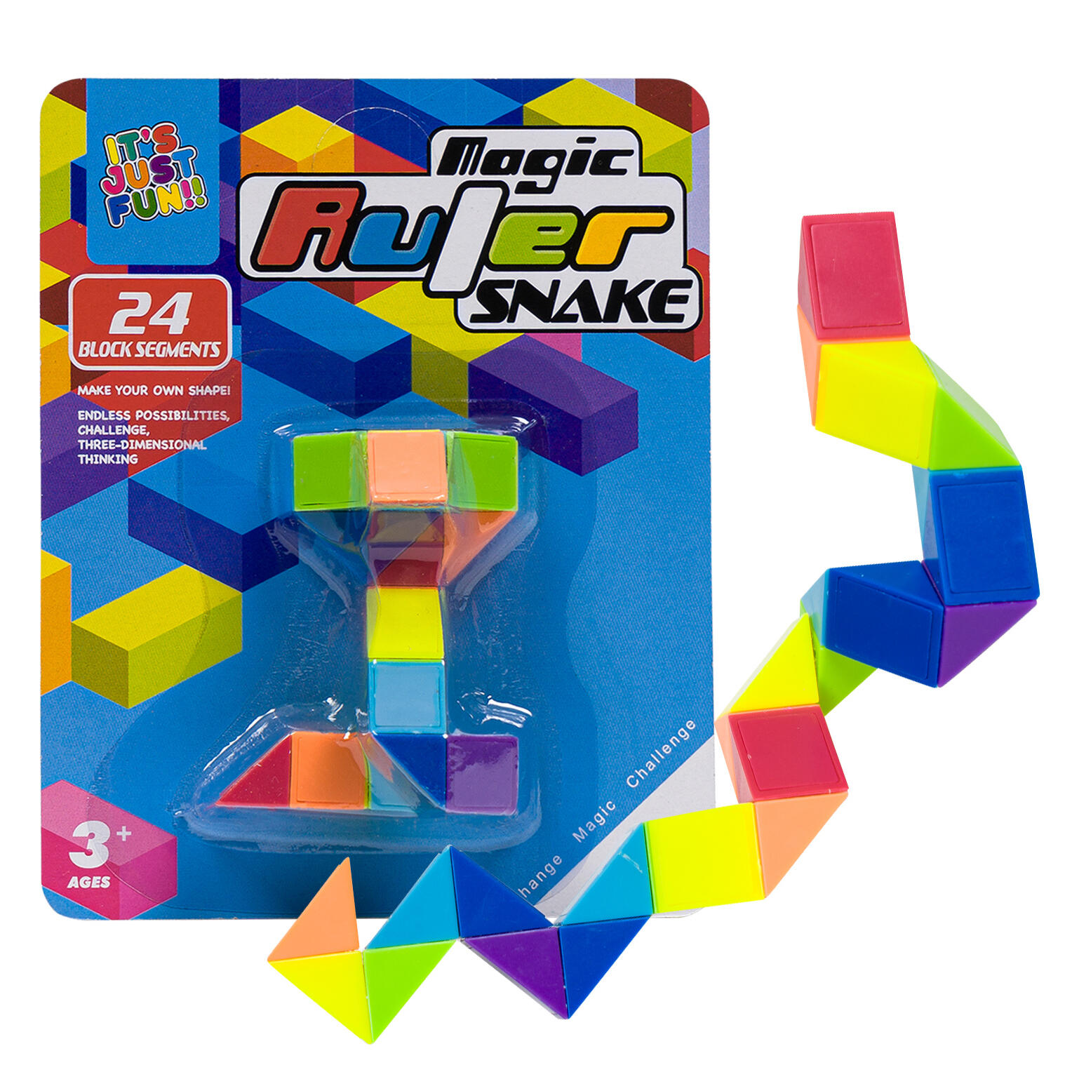 Wholesale TOY,MAGIC SNAKE CUBE24 MULTICOLOR