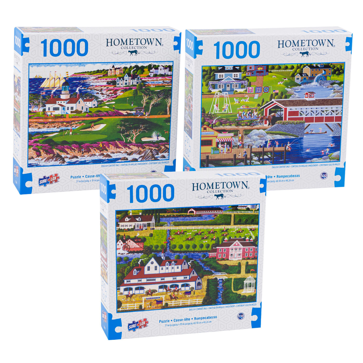 Wholesale Hometown 1000pc Puzzle "AS IS" MULTICOLOR