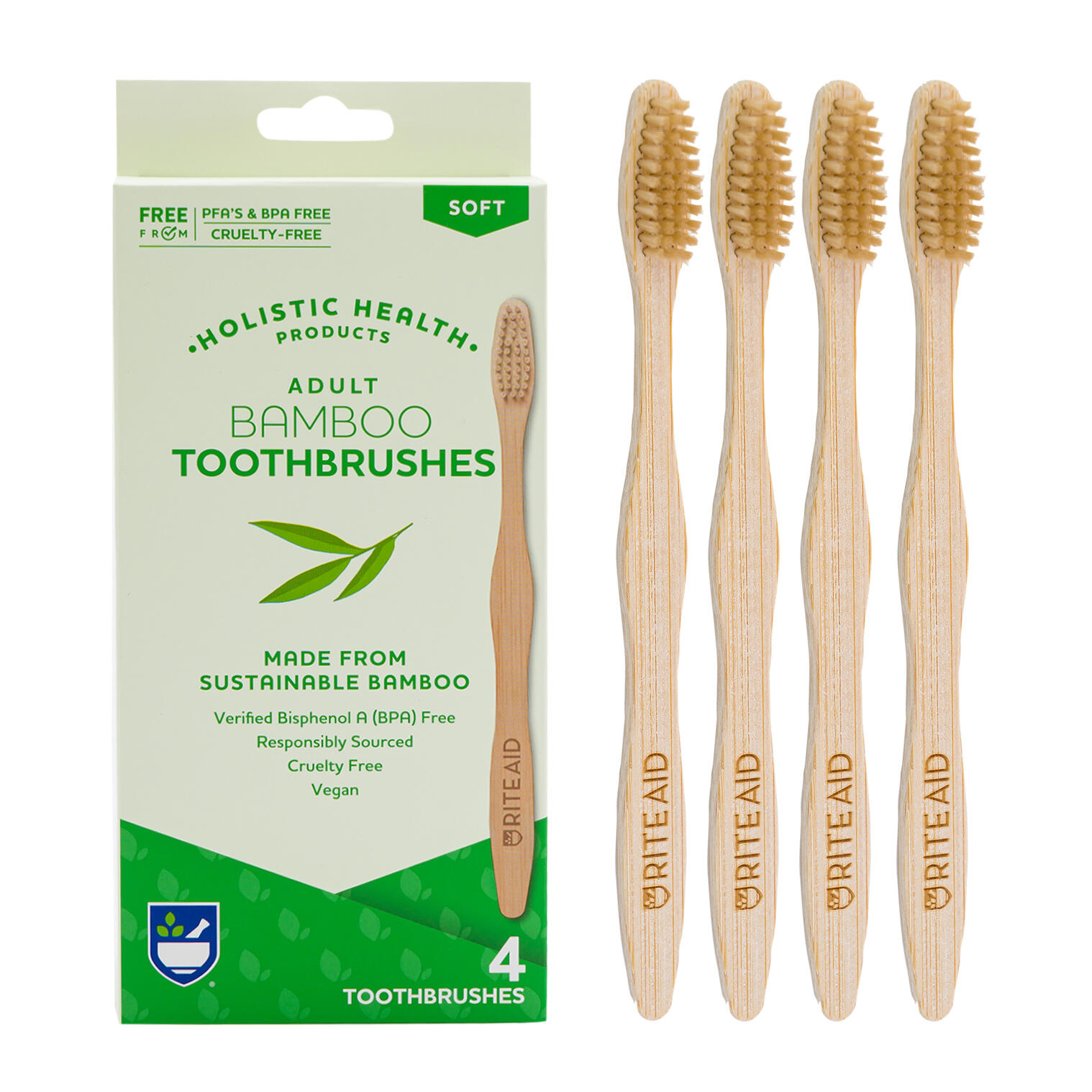 Wholesale Rite Aid Adult Bamboo Toothbrushes | BAMBOO | SKU: 81842