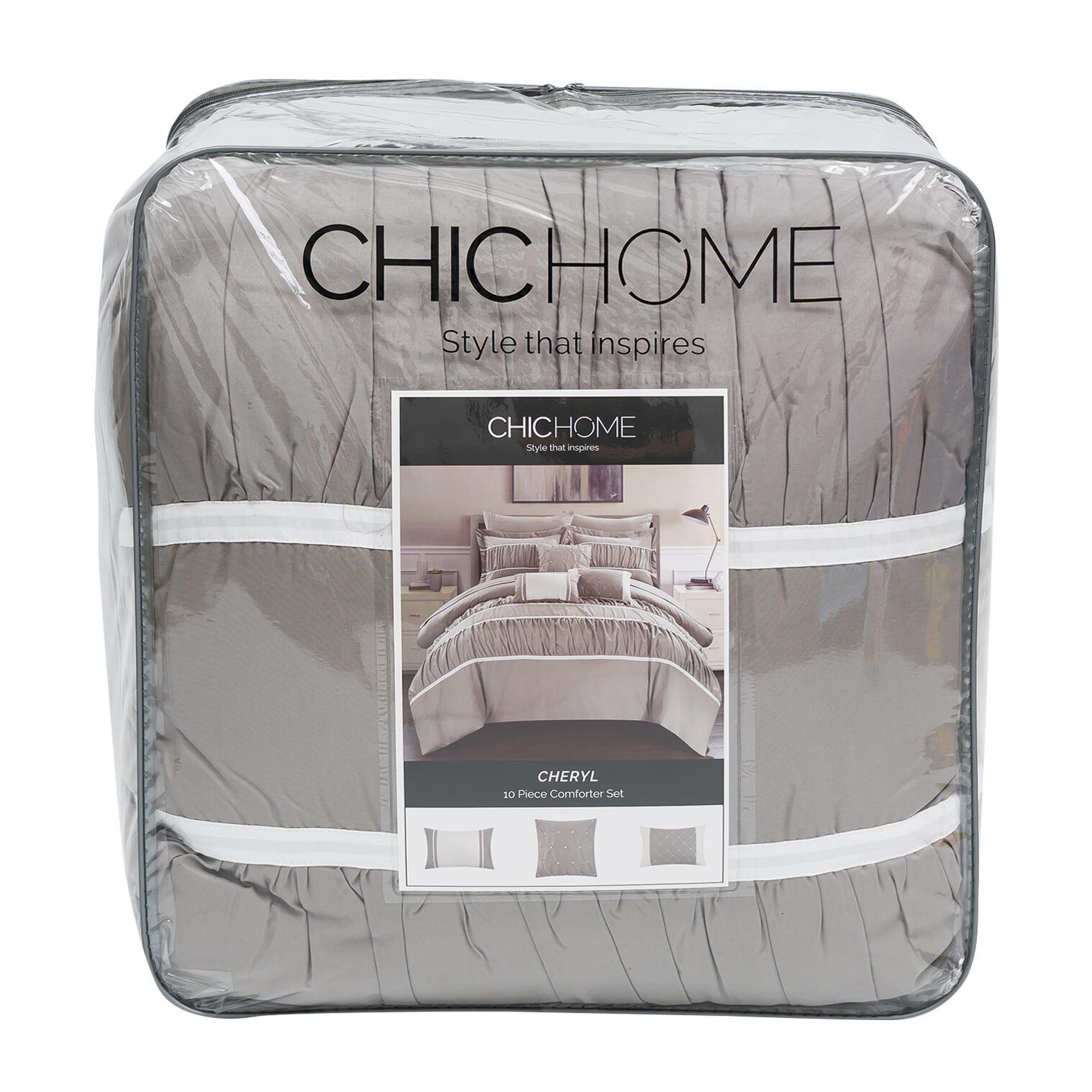 Wholesale Chic Home Cheryl 10 Piece Queen Comforter Set | | SKU: 82249