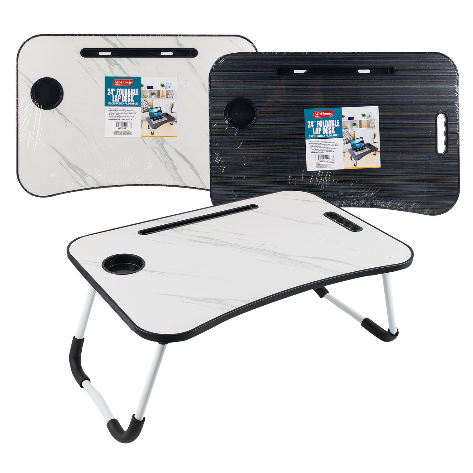 Wholesale Mr. Handy Foldable Lap Desk Assorted | BLACK MARBLE | SKU: 84020
