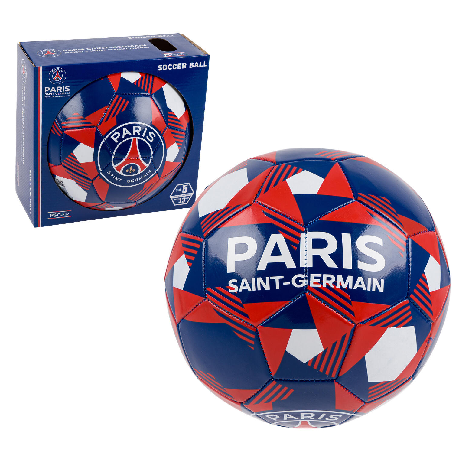 Wholesale SOCCER BALL,SZ#5 INFLATED PSG MULTICOLOR