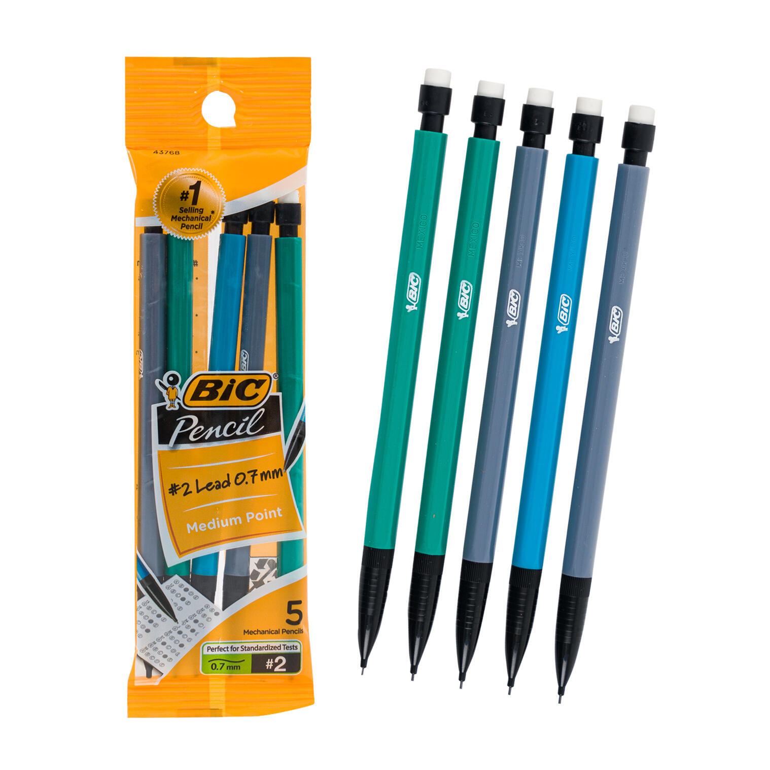 Wholesale PENCIL 5pk 0.7mm BICMATIC