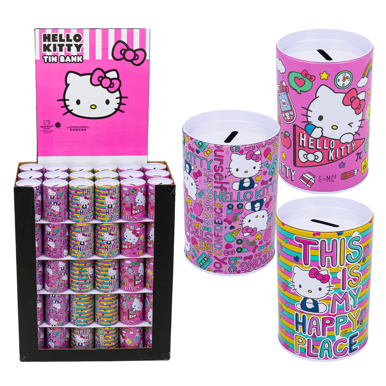 Wholesale Hello Kitty Tin Savings Bank, Assorted | MULTI | SKU: 87629