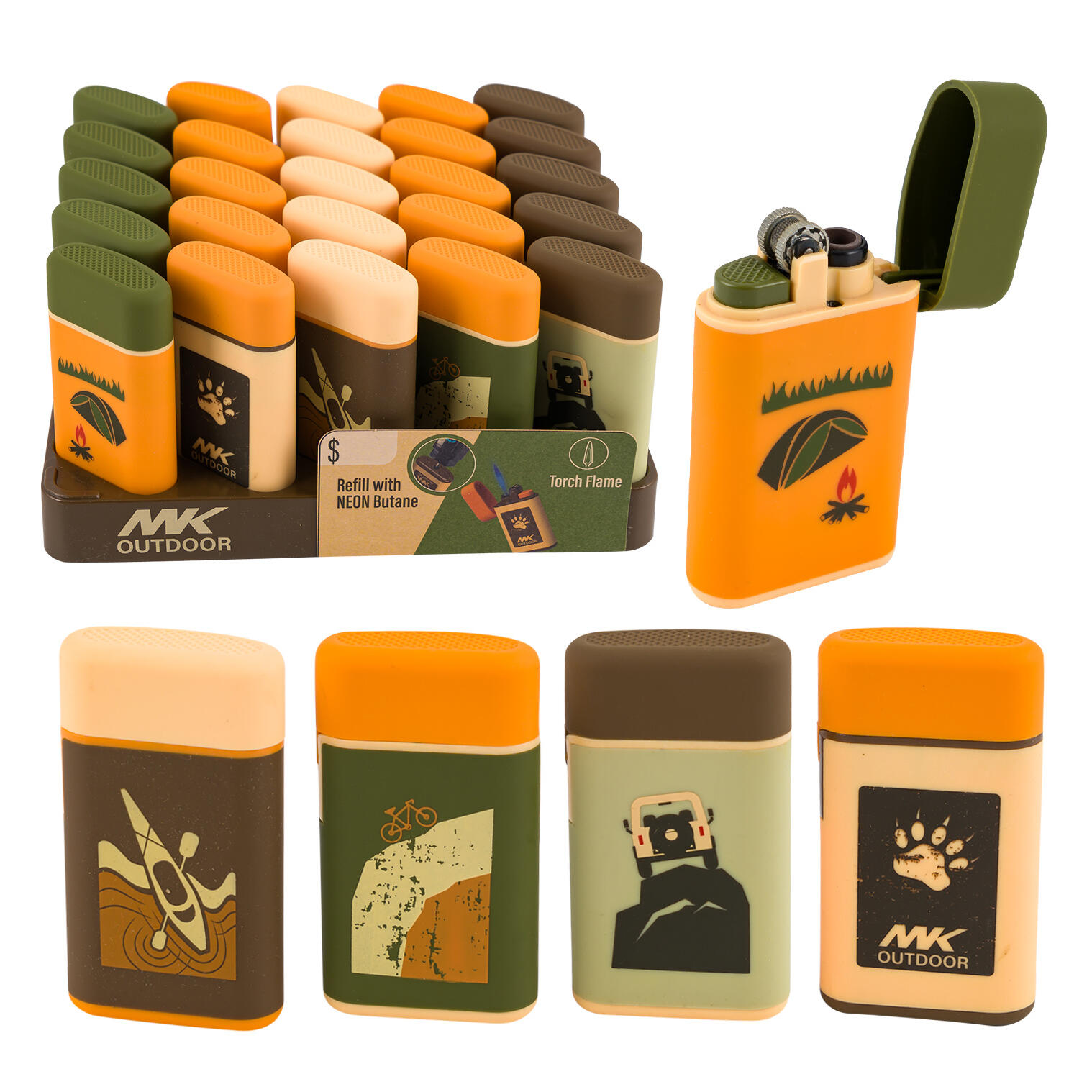 Wholesale MK Outdoor Series Refillable Torch Lighter - Torch Flame ...