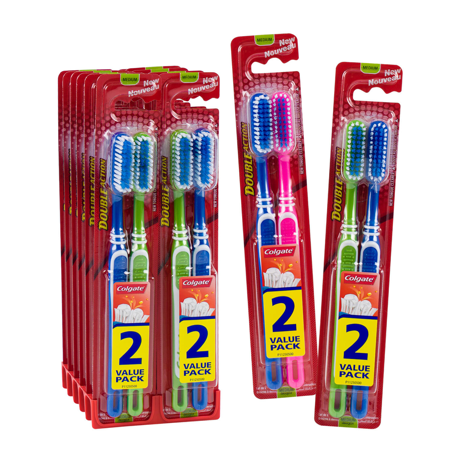 Wholesale Colgate 2pk Toothbrush- Assorted Colors