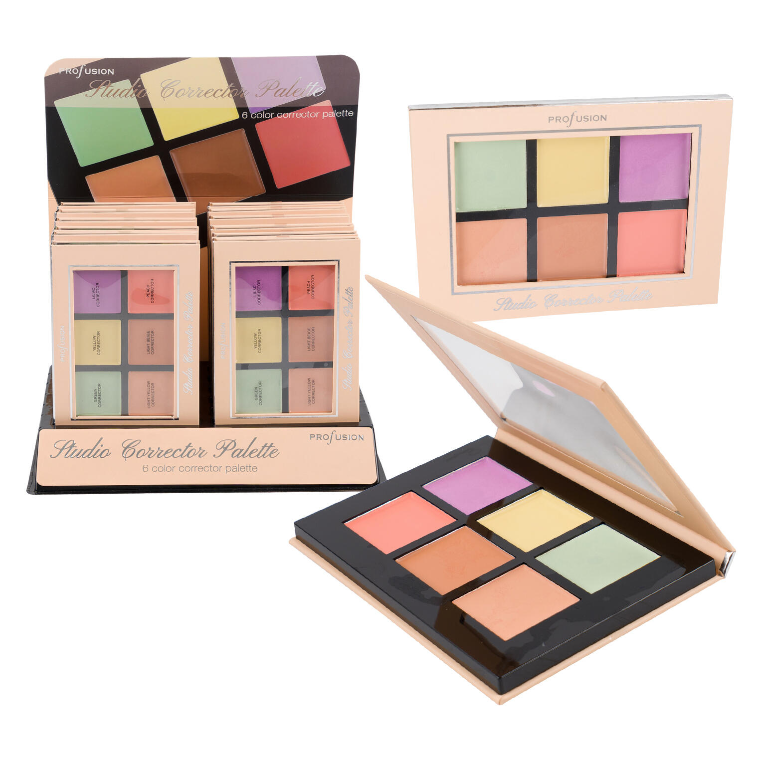 Wholesale Profusion Contour and Conceal Make-up Palette 6 ASSTD