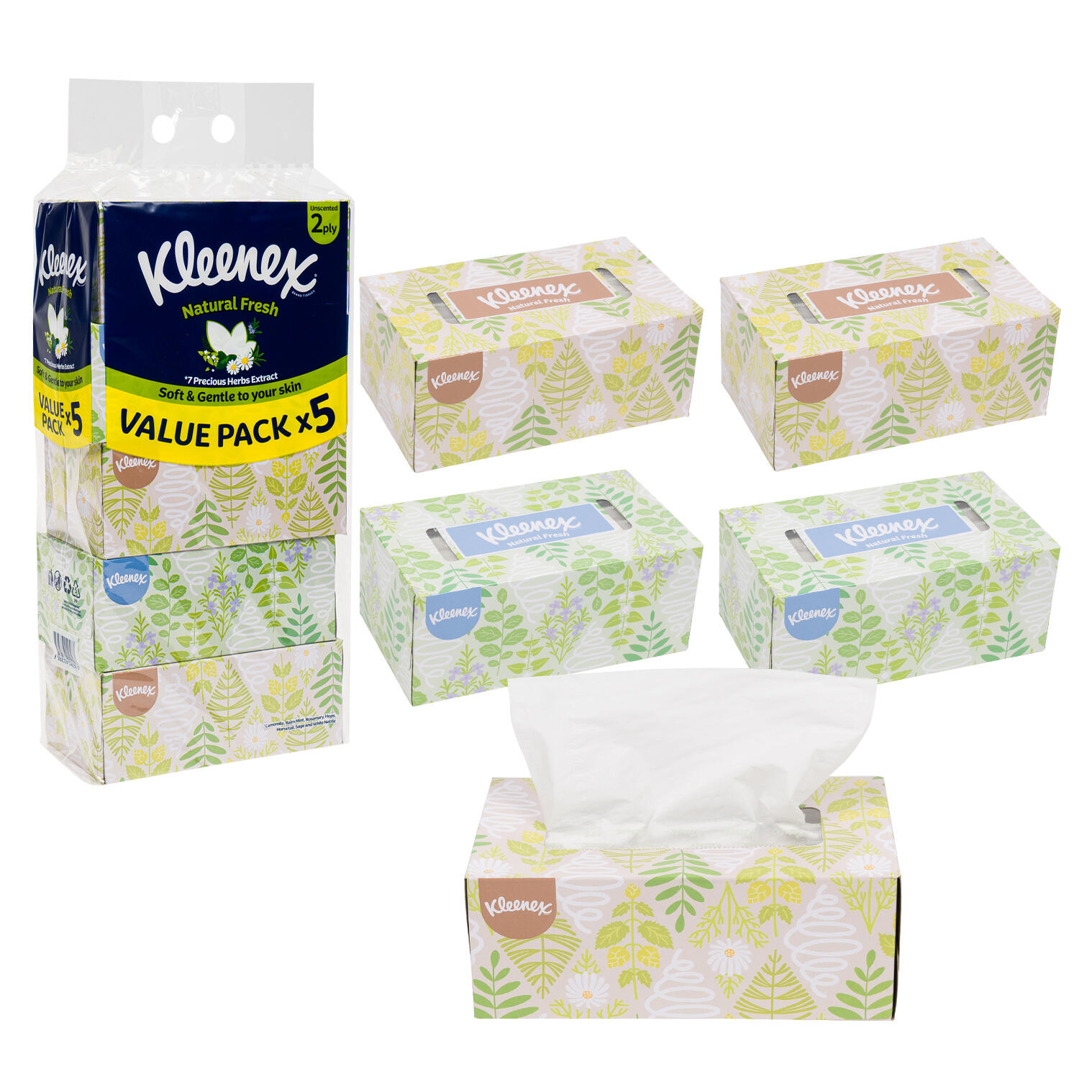 Wholesale FACIAL TISSUE,2PLY,120ct, KLEE