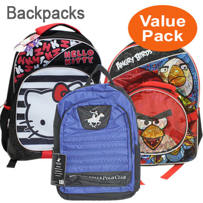 Wholesale ULTIMATE LICENSED CHARACTER BACKPACK PACK | | SKU: VPK1014