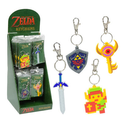 Nintendo The Legend Of Zelda Hylian Shield Master Sword Keychain Set BoxLunch Exclusive BoxLunch ...