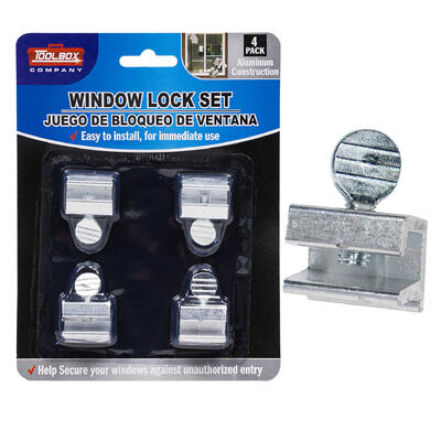 Wholesale WINDOW LOCK SET,4pc ALUMINUM SILVER