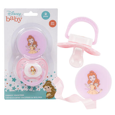 Wholesale PACIFIER,W/CLIP DIS PRINCESS PINK/LILAC/MULTICOLOR