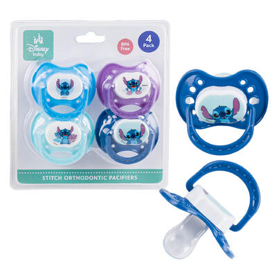 Wholesale Disney Baby Stitch Orthodontic Pacifiers - 4 Pack - BPA Free ...