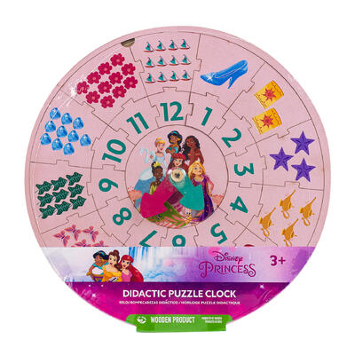Wholesale Disney Princess Didactic Puzzle Clock | | SKU: 89623